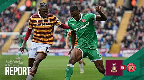 Match Report Bradford City 1 3 Walsall News Walsall Fc