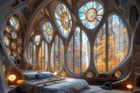 Modern Futuristic Art Nouveau Bedroom Decor Fusion Of Timeless