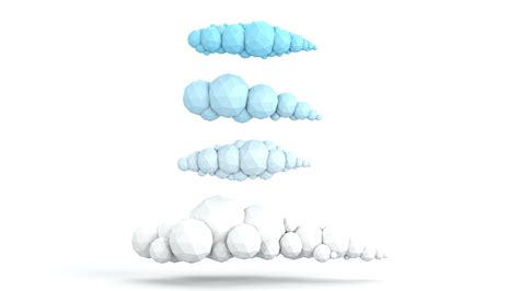 Cartoon Low Poly Clouds Pack 3d Model 12 3ds Fbx Max Obj Blend C4d Free3d