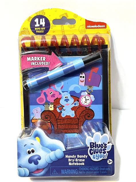 Blues Clues And You Handy Dandy Dry Erase Notebook Toy New 4574389055