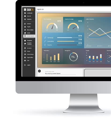 digital signage platform visual react