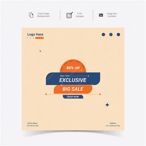 Premium Vector Big Sale Social Media Banner Template Design