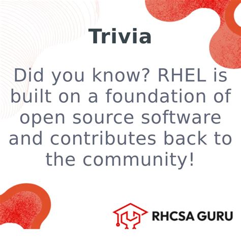 Rhcsa Guru On Linkedin A Fun Fact About Rhel Red Hat Enterprise Linux