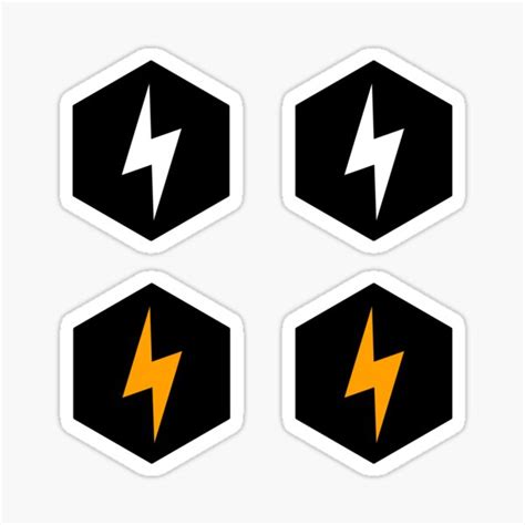 Electric Hex Sticker Pack Sticker By Evsquad Redbubble
