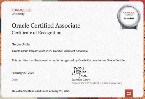 Sergiu Onuta On Linkedin Oracleuniversity Oci Oraclecloud
