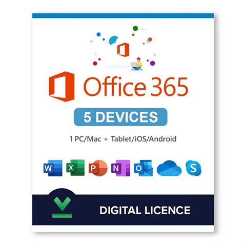 Microsoft Office 365 Pro Plus 3264 Bit 5 Device 5 Tb Pc Mac