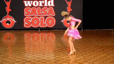 World Salsa Solo 2015 Youth Salsa Soloist Sophia Bendell Youtube