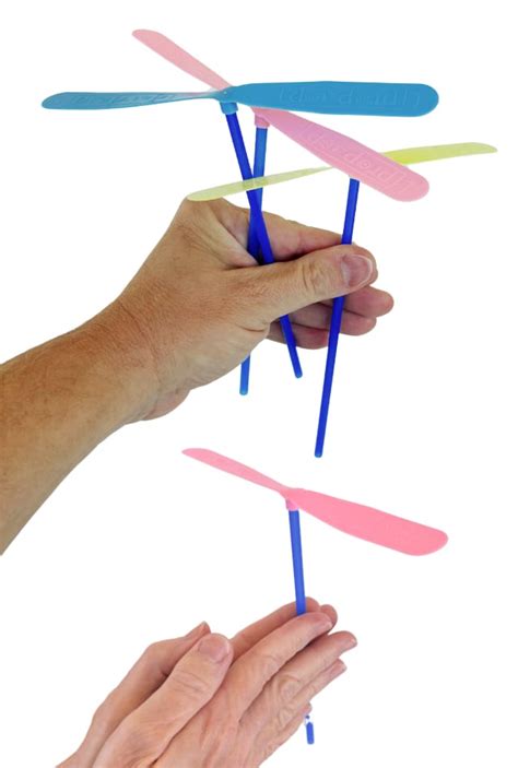 Hand Propellers Set 3 Flying Toys Dragonfly Plastic Toy