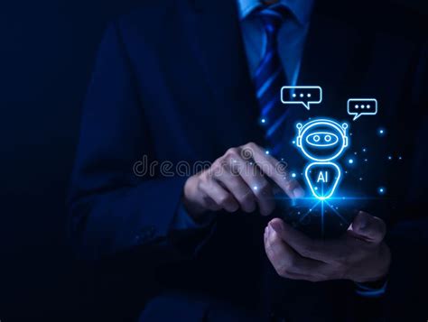 Intelligent Digital Chatbot Chat Assistant Robots Of Customers Access