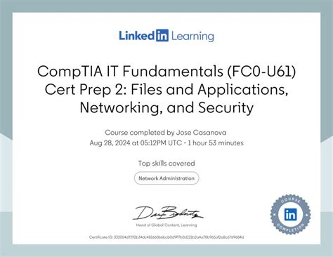 Jose Casanova On Linkedin Certificate Of Completion