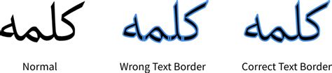 Outline Effect To Text In Arabic Using Css Stack Overflow