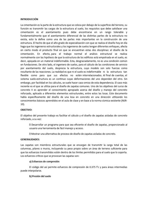 Calculo Estructural De Fundaciones Pdf Fundación Ingeniería Hormigón