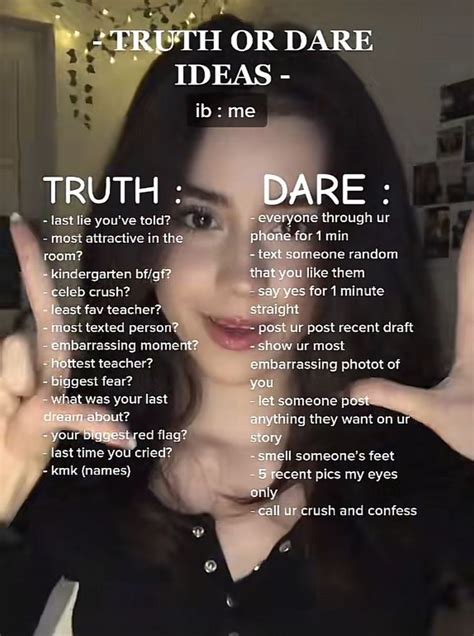 Truth Or Dare 👿👿👊 Good Truth Or Dares Sleepover Things To Do Funny