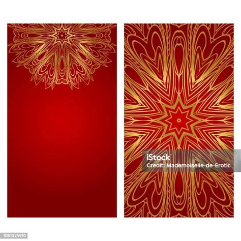 인사말 및 비즈니스 카드에 대 한 서식 파일이입니다 벡터 일러스트입니다 와 오리엔탈 패턴입니다 만다라입니다 웨딩 초대장 0명에 대한 스톡 벡터 아트 및 기타 이미지 Istock