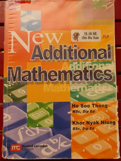 New Additional Mathematics Marshall Cavendish Hobbies And Toys Books