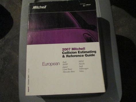 Find 2007 Mitchell Collision Estimating And Reference Guide In Providence