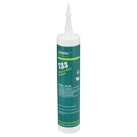 Dowsil 733 Black Silicone Sealant 53dc14 99179189 Grainger