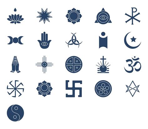Conjunto De ícones De Símbolos De Cultura 12702631 Vetor No Vecteezy