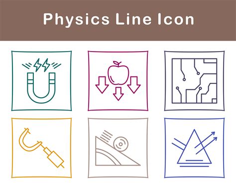 Physics Vector Icon Set 21521899 Vector Art At Vecteezy