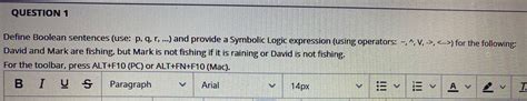 Answered Define Boolean Sentences Use P Q R Bartleby