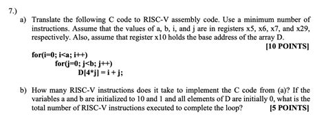 Solved Solve A And B Both Translate The Following C Code To