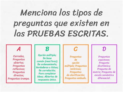 Técnicas Para El Análisis De Desempeño Cuestionario