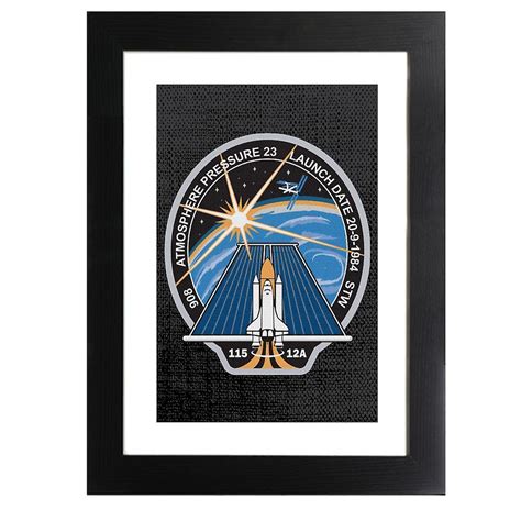 Nasa Sts 115 Space Shuttle Atlantis Mission Patch Framed Print Fruugo Uk