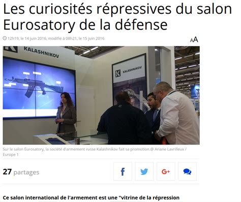 Eurosatory Salon De La Défense Et De La Répression — Ariane Lavrilleux