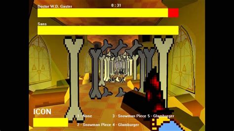 3d Undertale Fight Fighting Sans And Gaster At The Same Time