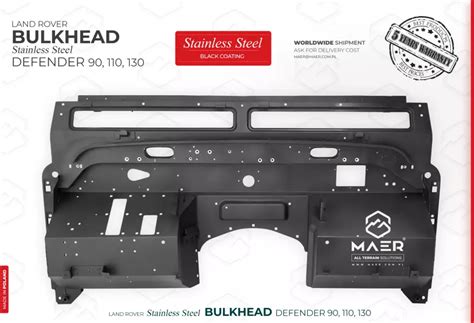 Defender 90 110 130 V8 200TDi 300TDi Td5 Bulkhead