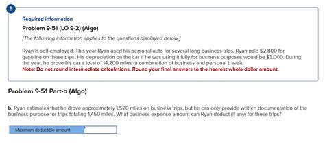 Solved Required Informationproblem 9 51 Lo 9 2 Algo The