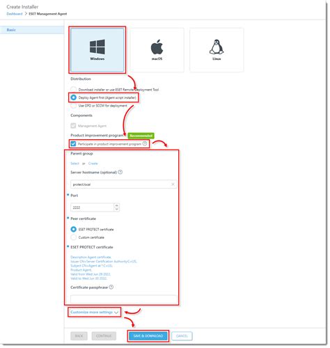 Kb7722 Use The Agent Script Installer To Deploy The Eset Management Agent