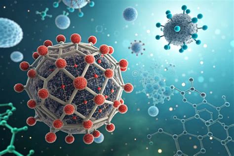 3d Render Of Molecule Molecule Of Chemistry Background With Molecules 3d Illustration Of