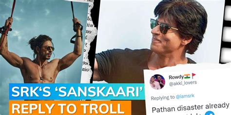 Shah Rukh Khans Savage Reply To A Troll Who Asks Him To Retire Wins