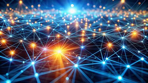 Premium Photo Digital Connectivity A Vibrant Network Of Nodes And Connections In Technology