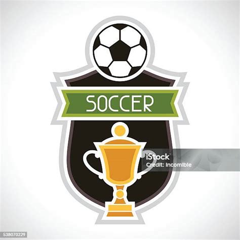 Sports Illustration Soccer Football Badge向量圖形及更多2015年圖片 2015年 一個物體