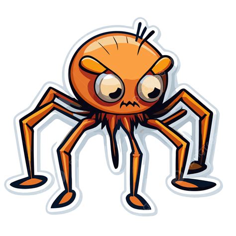 In The Style Of Aggressive Digital Illustration Clipart Vector Spider