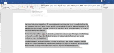 Cómo Eliminar Espacios Al Justificar Texto En Word