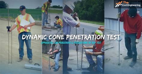 Dynamic Cone Penetration Test Dcp Test Apparatus Lab Procedure