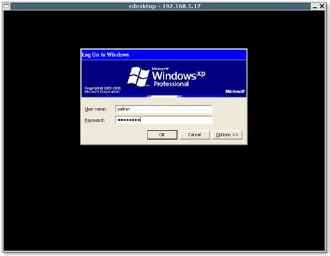 linux remote desktop for controlling windows xp vista server 2003