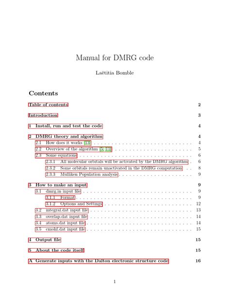 Dmrg Theory And Introducton Manual For Dmrg Code Pdf Atomic