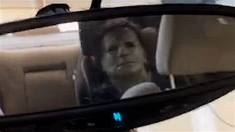 Mom Gets Halloween Surprise In Her Rearview Mirror Good Morning America