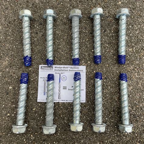 Concrete Fasteners Anchors 14 X 2 14 Strong Tie Strong Bolt 2