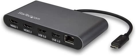 Dual 4k Monitor Mini Thunderbolt 3 Dock With