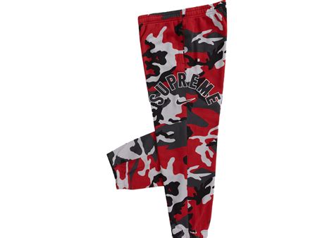 Supreme Nike Arc Sweatpant Red Camo Mens Ss22 Us