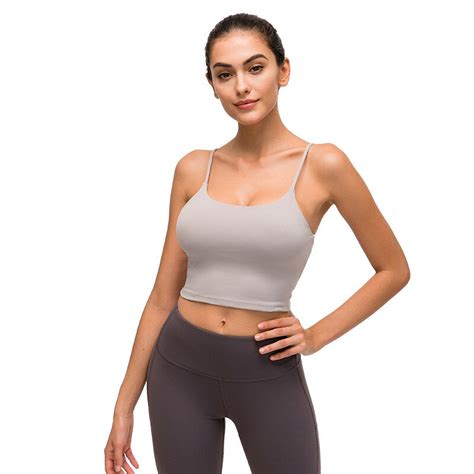 With Logo Women Sports Bra Padded Push Up Sexy Backless Naked Gym Yoga Tank Top Fitness Vest