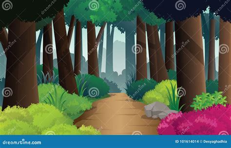Path Way On Dense Forest Vector Illustration Stock Vector Illustration Of Plants Plant Path Way On Dense Forest Vector Illustration Stock Vector Illustration Of Plants Plant