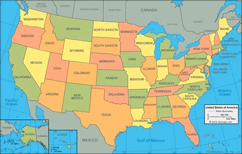 Usa World Map States