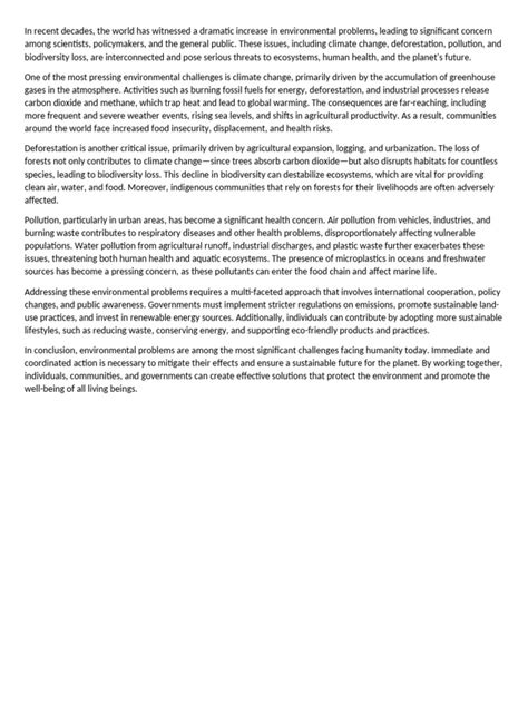 Environmental Issue Pdf