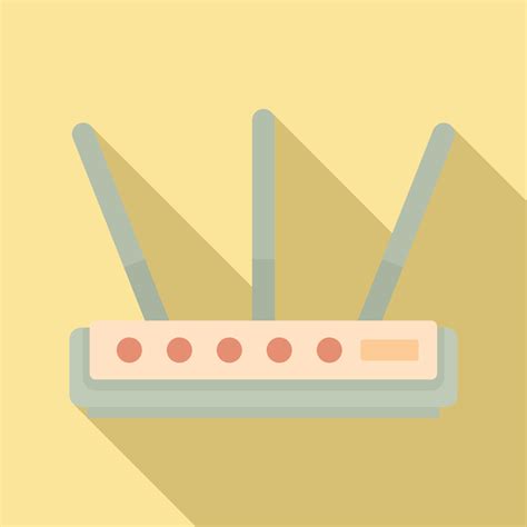 Internet Router Icon Flat Style Vector Art At Vecteezy